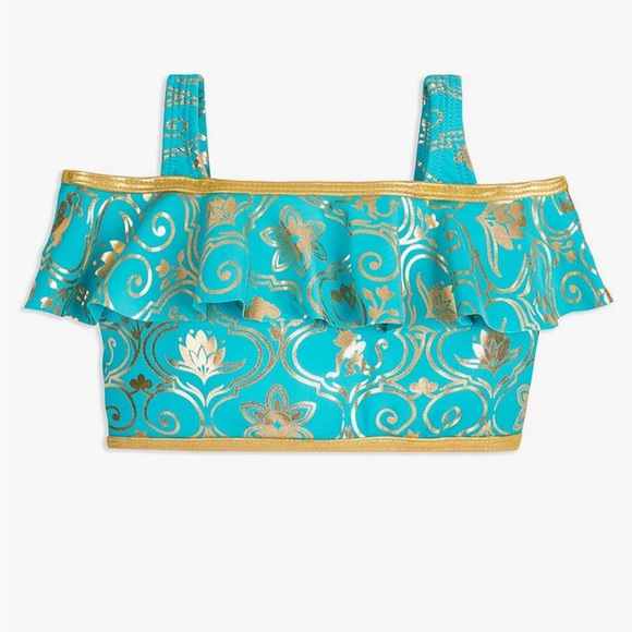 Disney | Swim | Disney Jasmine Deluxe Swimsuit For Girls Aladdin | Poshmark